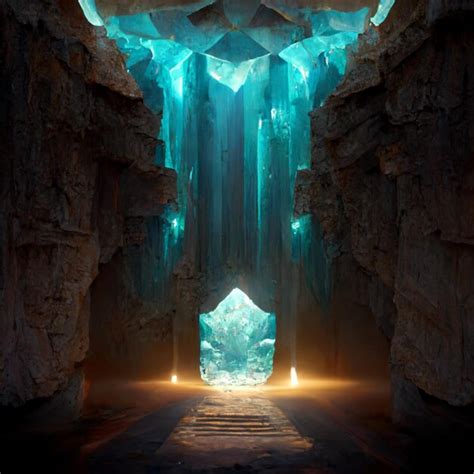 Premium Photo There Is A Cave With A Large Rock And A Small Cave With