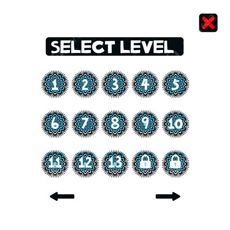 colorful game level selection screen level design for game creative