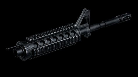 3d Model M4 Handguards Vr Ar Low Poly Cgtrader