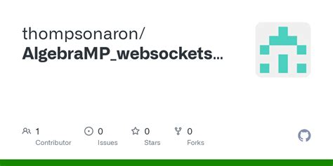 Github Thompsonaronalgebrampwebsocketsharpclientdemo
