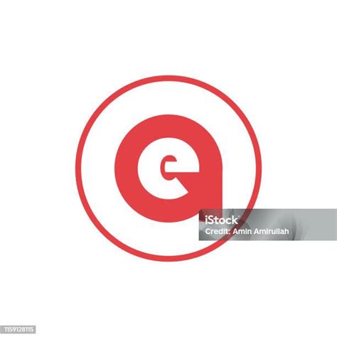 벡터 일러스트 레터 네거티브 스페이스 레터 E 아이콘 디자인 로고에 대한 스톡 벡터 아트 및 기타 이미지 로고 0명 개념