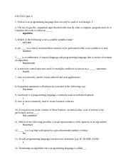 Csci Quiz Docx Csci Quiz Python Is Aa Programming