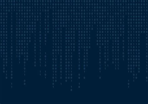 Digital Binary Code Seamless Pattern Blue Background Illustration