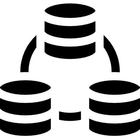Database Basic Straight Filled Icon Database Basic Straight Filled Icon