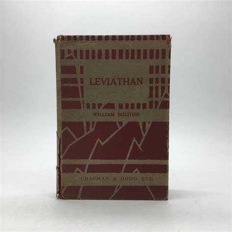 Leviathan Von Bolitho William 1923 Any Amount Of Books