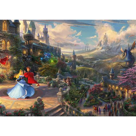 Schmidt Puzzle 1000 Pcs Thomas Kinkade Disney Sleeping Beauty Dancing