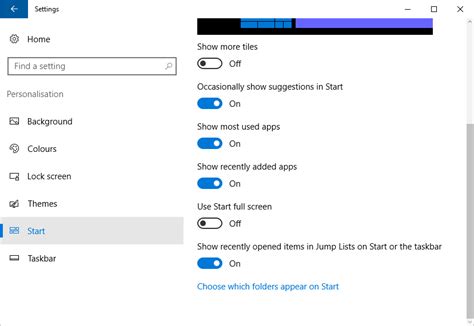 Windows 10 Start Menu