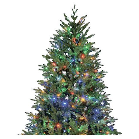 Sapin de Noël vert 776 LEDs RGB 240 cm poly Rocheuse Winter Woodland