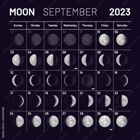 Lunar Calendar September Windy Kakalina