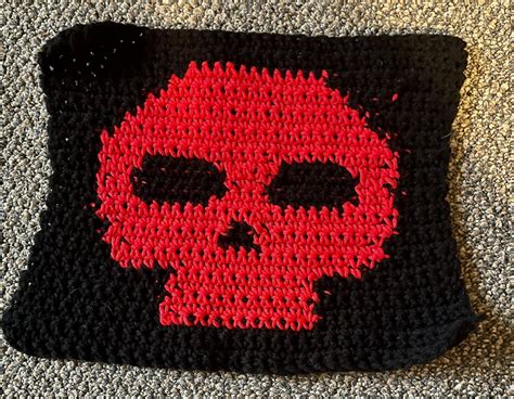 Crochet Skull Block R Jacobymryoutubereddit