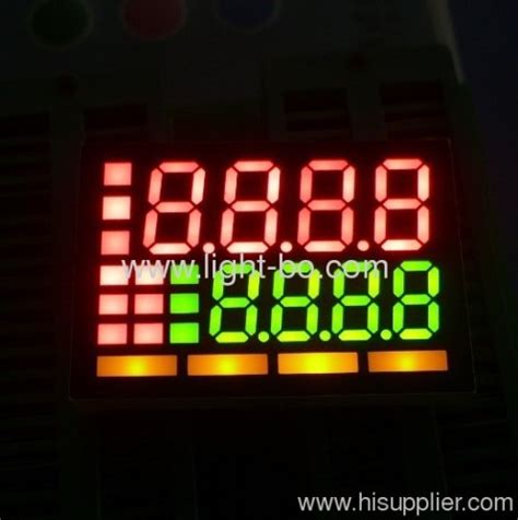 Custom Made Digit Red Green Yellow Segment LED Display For Temperature Indicators