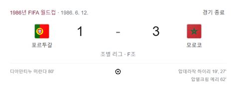모로코는 오늘 36년 만에 포르투갈을 이겨 그들에게 또 다시 탈락을 안겼습니다 유머움짤이슈 에펨코리아