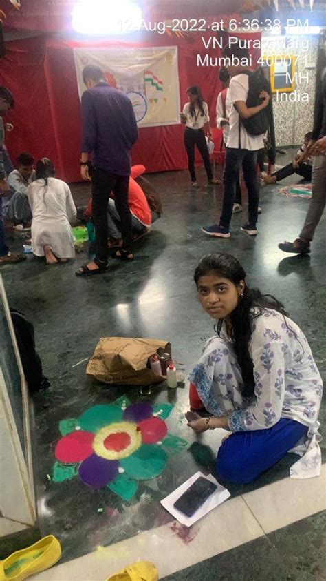 Nss Azadi Ka Amrut Mahotsav Poster And Rangoli Making Mahatma Night