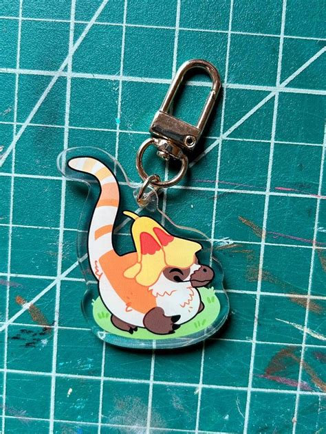 Mini Acrylic Keychains Sinosauropteryx Keychain Fox Etsy