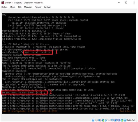 Instalasi Dan Konfigurasi Ftp Server Di Debian Menggunakan Virtualbox