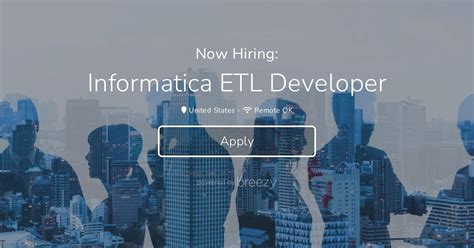 Informatica Etl Developer At Datamaxis