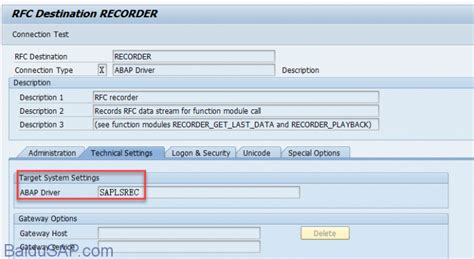 Sm59远程连接rfc Connection类型含义 摆渡sap