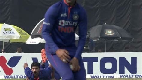 Watch Shikhar Dhawan Completes Catch After Ball Gets Stuck Between His