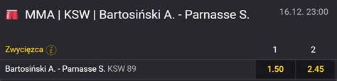 KSW 89 Bartosiński vs Parnasse myMMA pl MMA News UFC KSW GROMDA