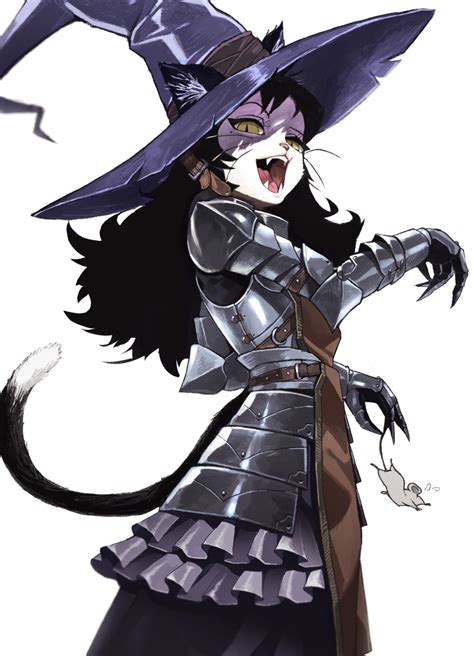Safebooru 1girl Absurdres Animal Ears Apron Armor Armored Dress Black