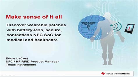 의료용 웨어러블 패치와 Nfc 기술 Video