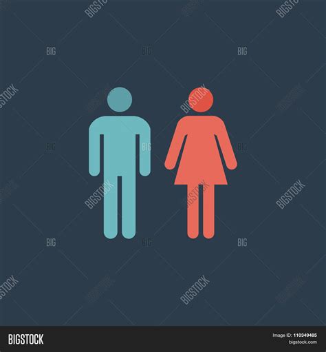 Man Woman Icons Vector And Photo Free Trial Bigstock