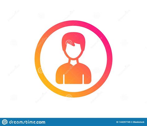 cone Do Usu rio Sinal Masculino Do Perfil Vetor Ilustração do Vetor