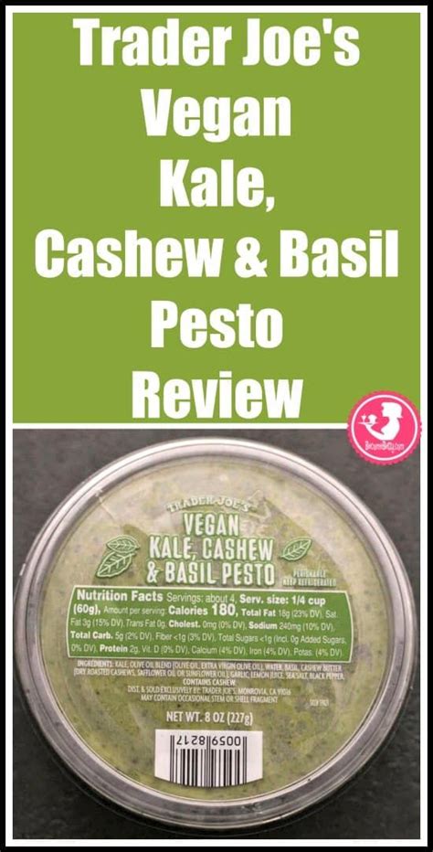 Trader Joes Vegan Kale Cashew And Basil Pesto Trader Joes Vegan