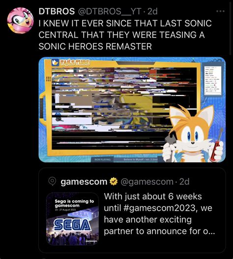Sonic Fans Believe Sega Is Teasing A Sonic Heroes Remaster Fandom