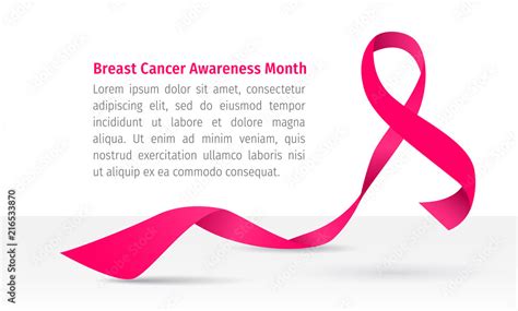 Breast Cancer Awareness Ribbon Background Breast Cancer Awareness