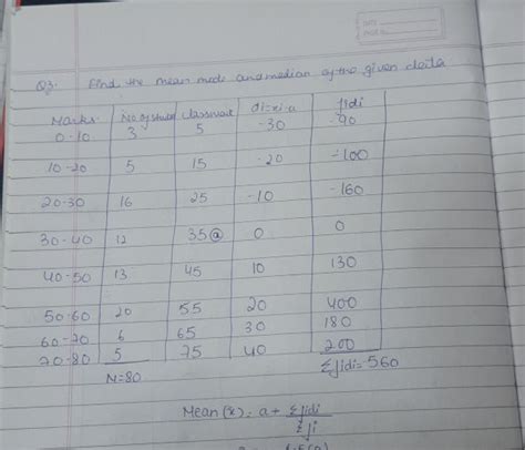 Find The Mean Mode And Median Of The Given Studyx