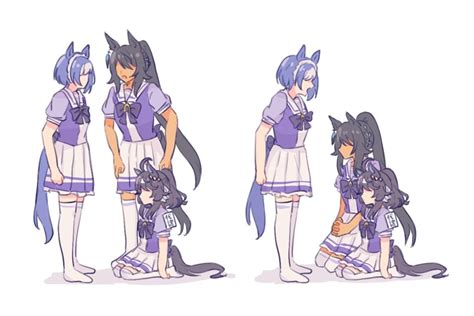 Symboli Kris S Daring Tact And Cesario Umamusume Drawn By Pikarin