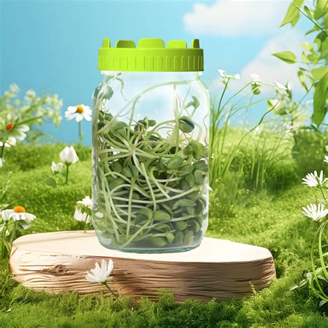 Yhjdkious Sprouting Jar Lids Growing Kit For Wide Mouth Mason Jar Indoor Germination Kit