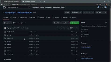 Aryan Pratap Singh On Linkedin Oasisinfobyte Internship Webdevelopment Github