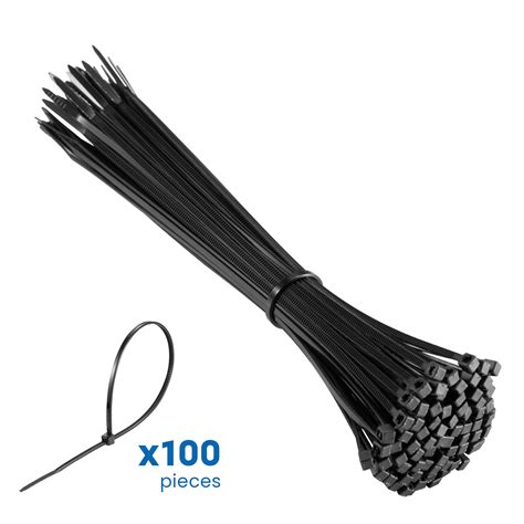 Black Nylon Cable Ties 200mm X 25mm Ewent Eminent