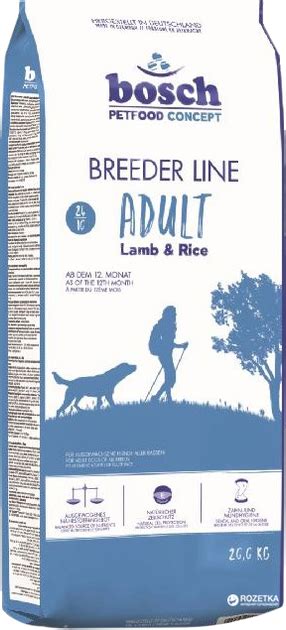 Сухой корм для взрослых собак Bosch Breeder Line Lamb & Rice со вкусом ...