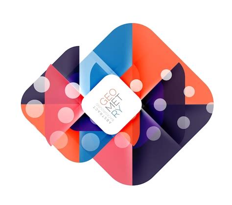 Premium Vector Colorful Squares Geometric Elements