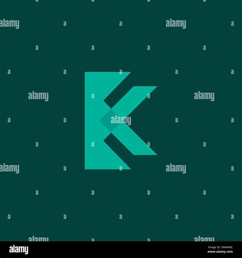 K Logo With Green Color Letter K Icon Design Stock Vector Image Art Alamy