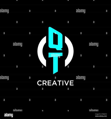 Qt Circle Monogram Logo Design Ideas Stock Vector Image And Art Alamy