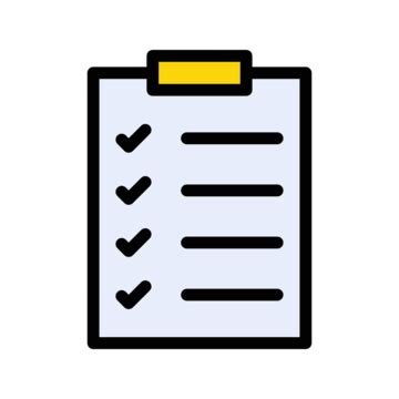 Document Checkbox Questionnaire Notebook Vector Checkbox