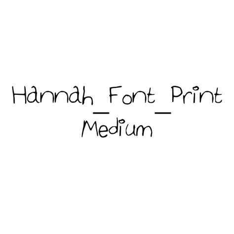 Hannahfontprint Medium Font Free Fonts On Creazilla Creazilla