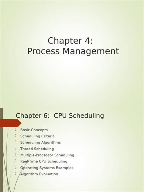 Chapter 4 Process Management Pdf