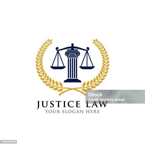 정의 법 아이콘 기호 디자인 서식 파일의 상징입니다 변호사 아이콘 기호 벡터 디자인입니다 비늘 와 정의의 기둥 벡터 일러스트 1위에 대한 스톡 벡터 아트 및 기타 이미지