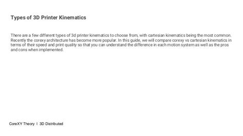 Core Xy Vs Cartesian PPT
