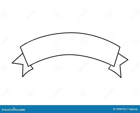 Etiqueta De La Silueta Con La Cinta En La Cinta Ilustración Del Vector