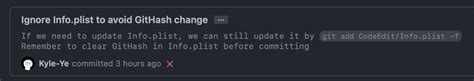 Fix GitHash Conflict Issue By Kyle Ye Pull Request 776 CodeEditApp