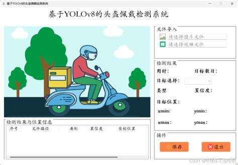 基于深度学习yolov8 pyqt5的电动车头盔佩戴检测系统 将获得：完整源码 数据集 源码说明 配置 csdn博客