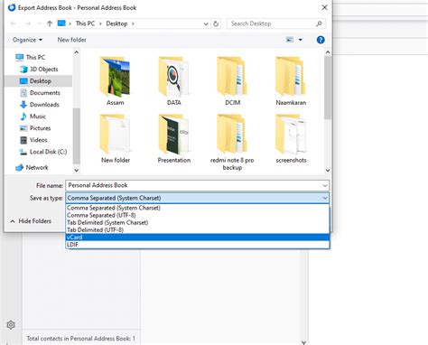 How To Export Thunderbird Contacts To Vcard Vcf