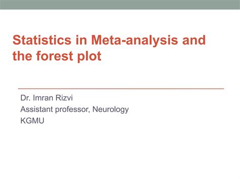 imran rizvi statistics in meta analysis ppt