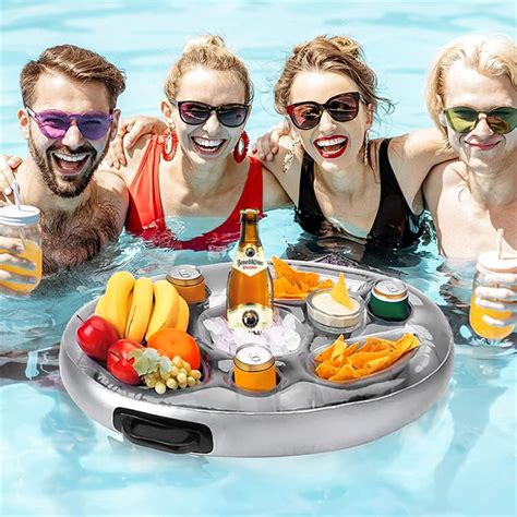 Pool Drink Holder Floats Pool Floats Bar Inflatable Floating Drink
